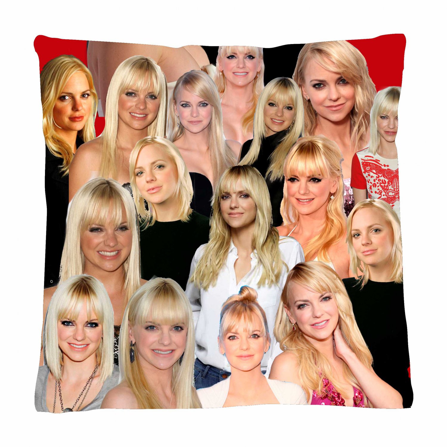 Anna Faris Photo Collage Pillowcase 3D