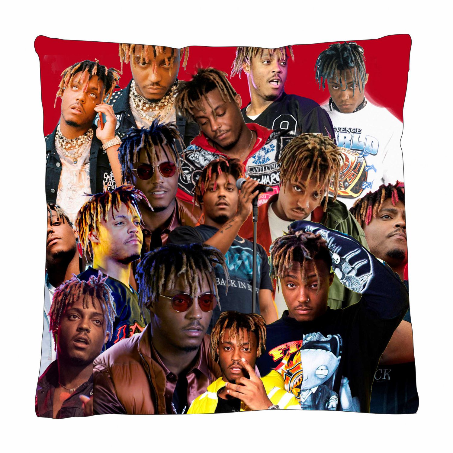 Juice WRLD Jarad Higgins Photo Collage Pillowcase 3D