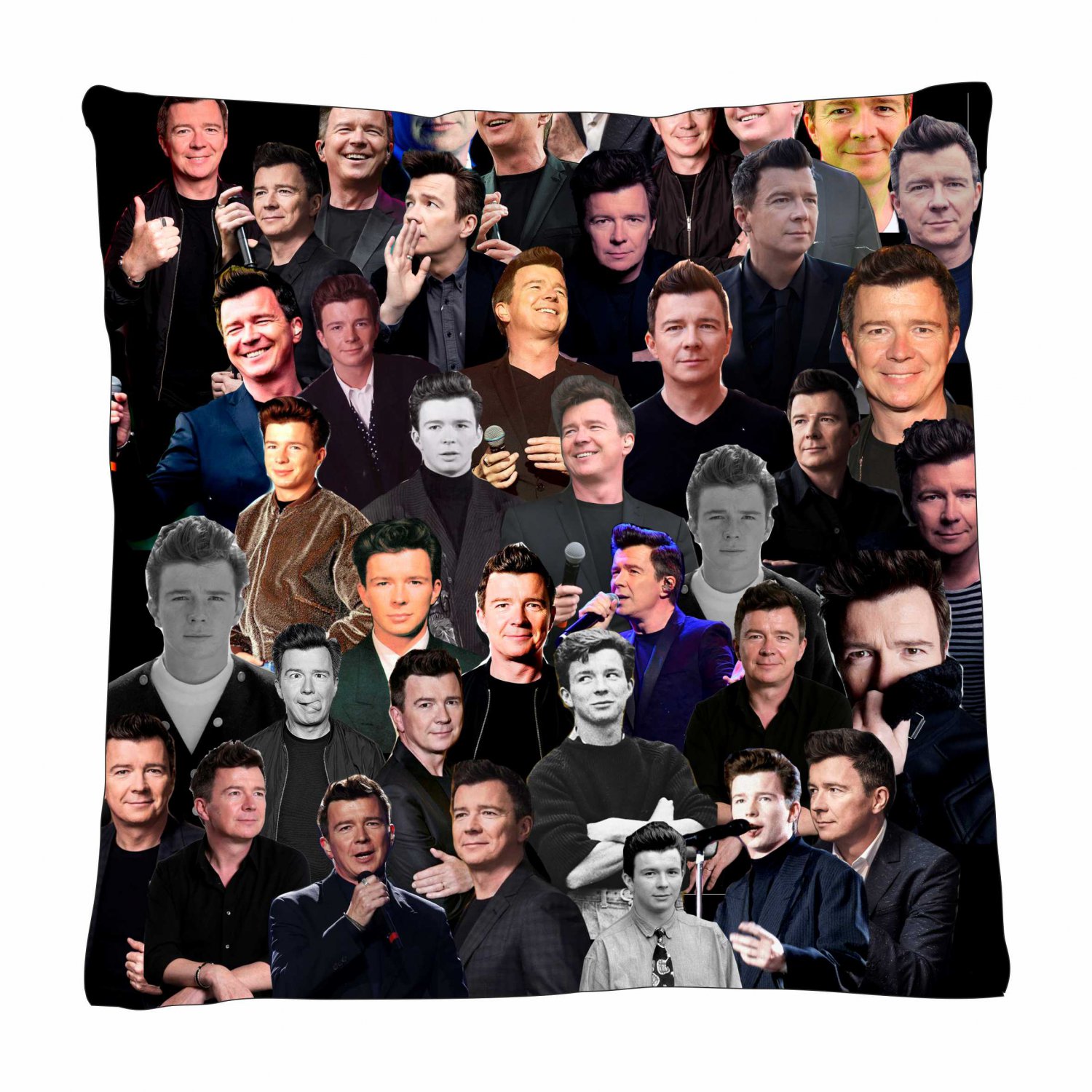 Rick Astley Photo Collage Pillowcase 3D