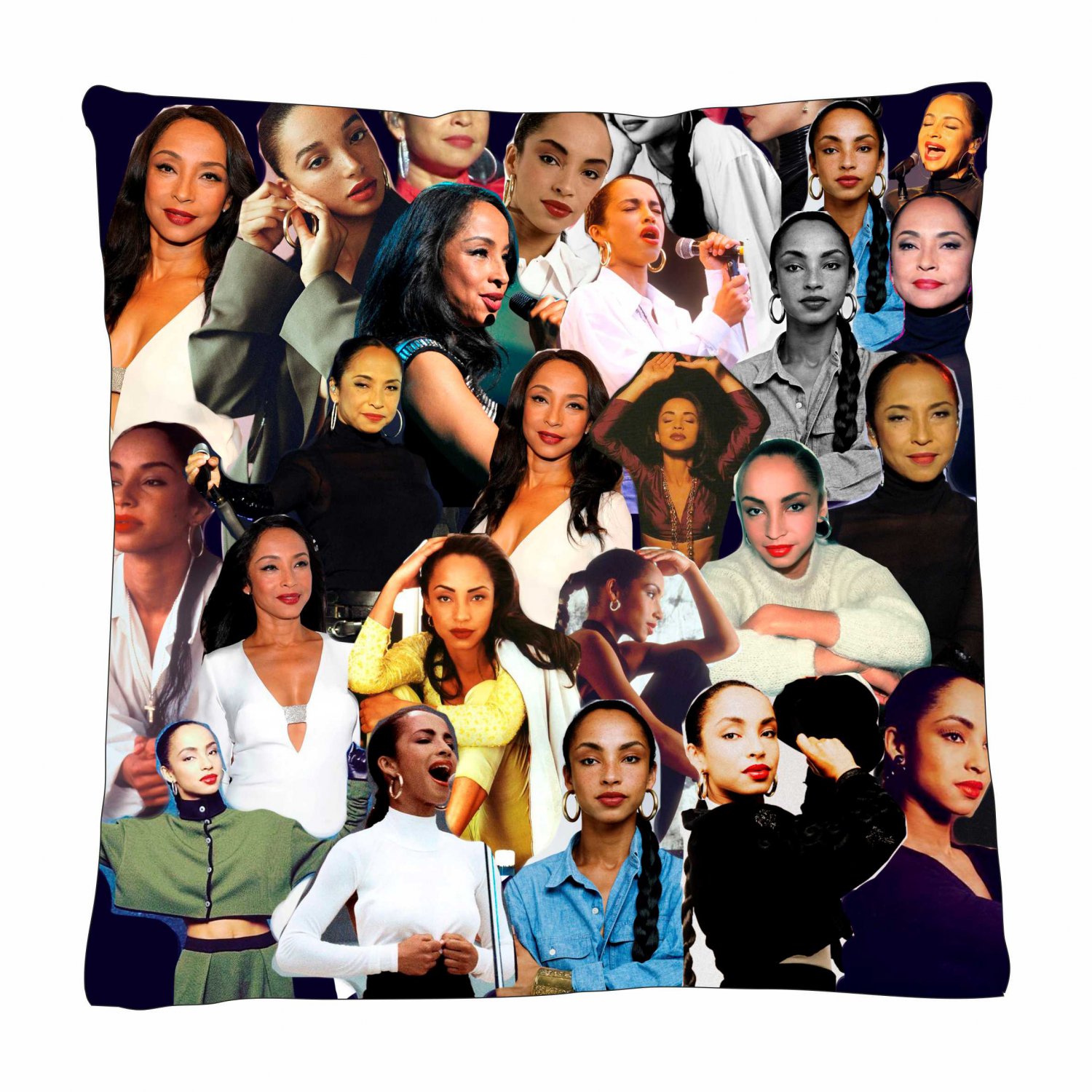 Sade Adu Photo Collage Pillowcase 3D