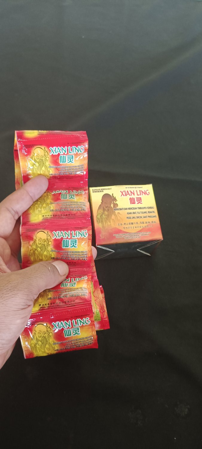 12 Boxes Xian Ling CAPSULES Herb for Reduce Joint Pain Bone Uric Acid