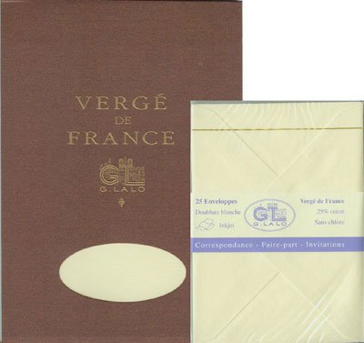 G Lalo Ivory Writing Tablet with Envelopes