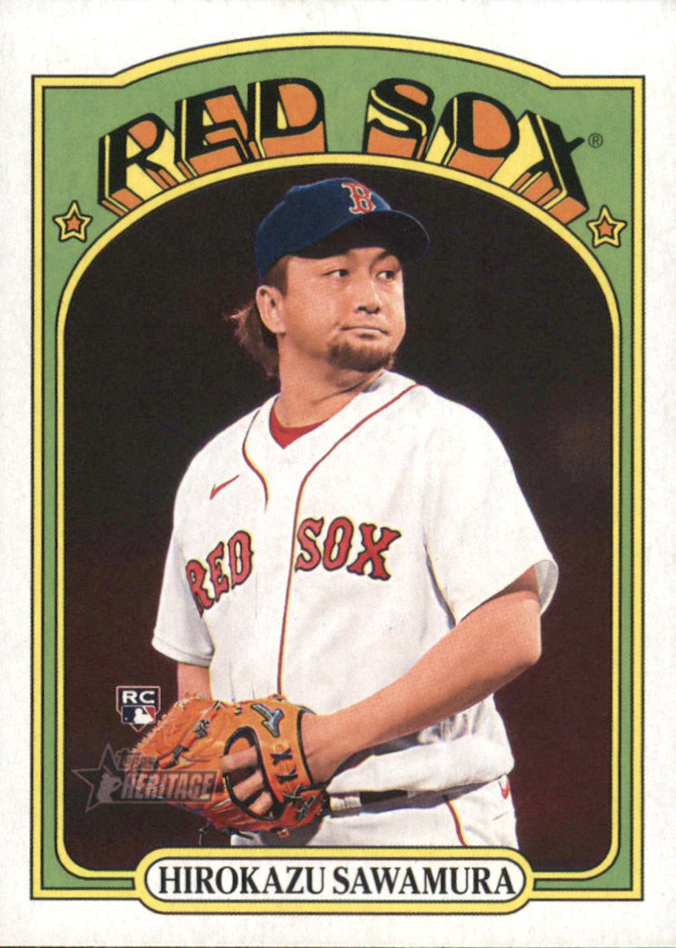 2021 Topps Heritage 615 Hirokazu Sawamura RC 2021 Topps Heritage 615 Hirokazu Sawamura RC