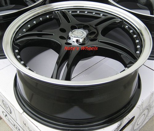 17" Black ADR Battle Exe Rims and Nexen N3000 Tires 4 Lug