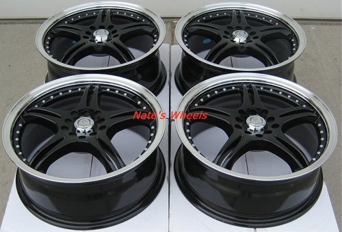17" Black ADR Battle Exe Rims and Nexen N3000 Tires 5 Lug 48 Offset