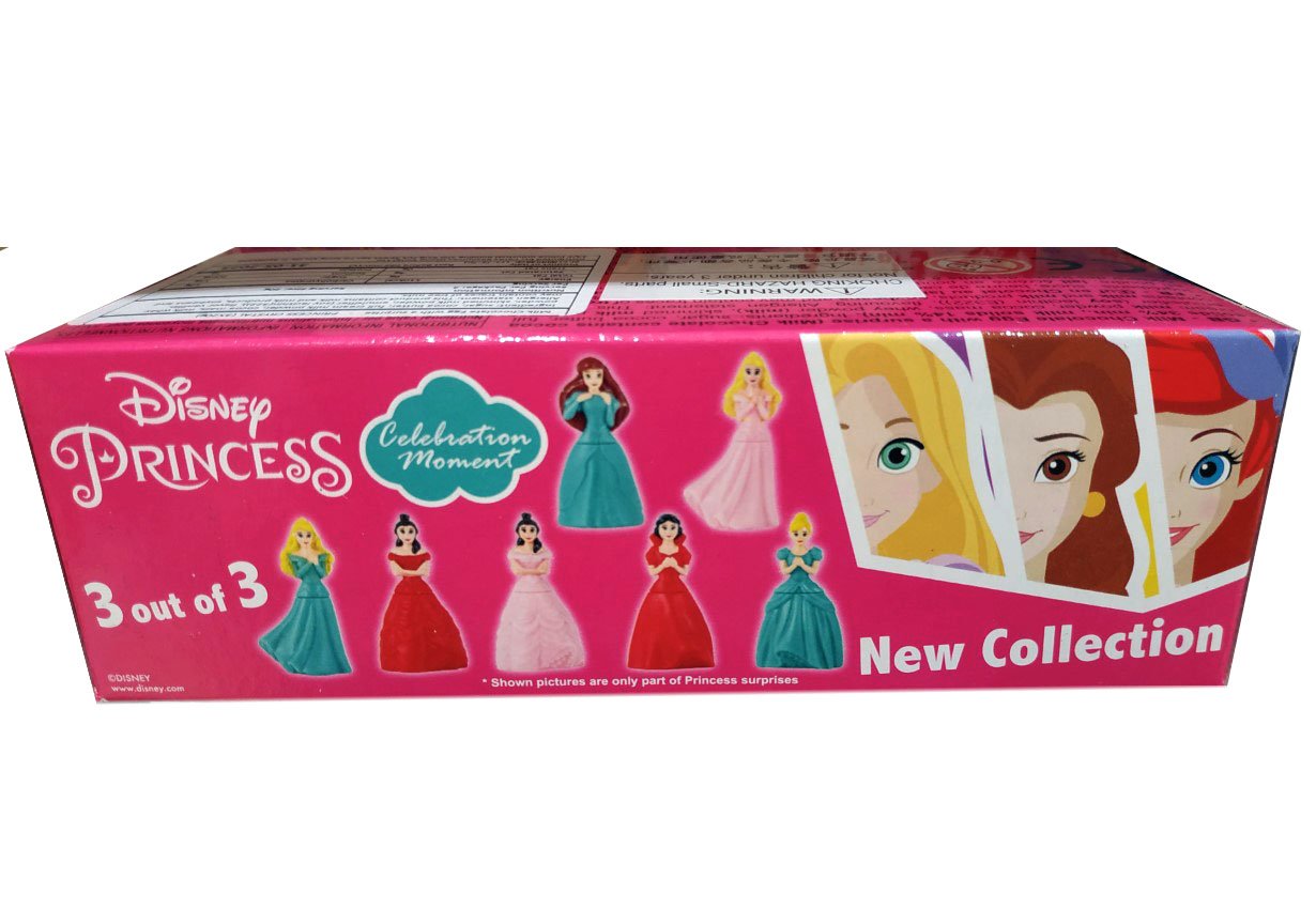 Zaini Disney Princess Chocolate Surprise 3 Eggs with Mini Toy Figure ...