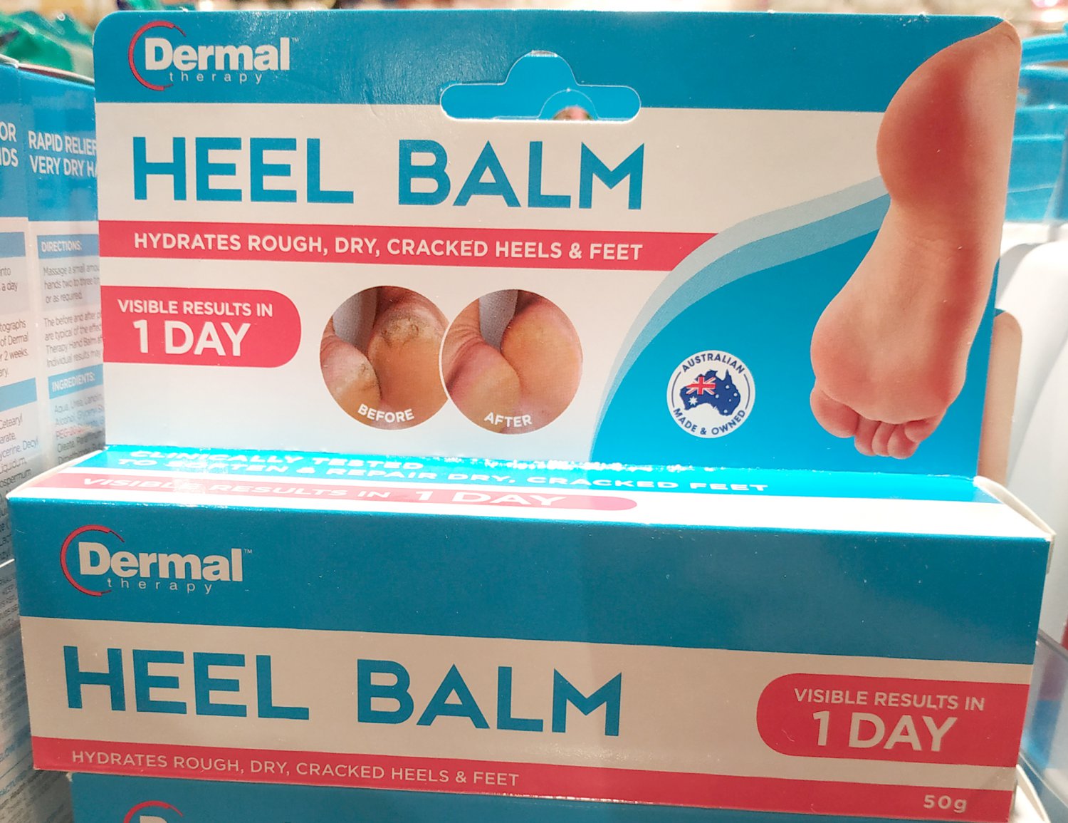 Dermal Therapy Heel Balm - 50g, Repair for Dry, Cracked Heels