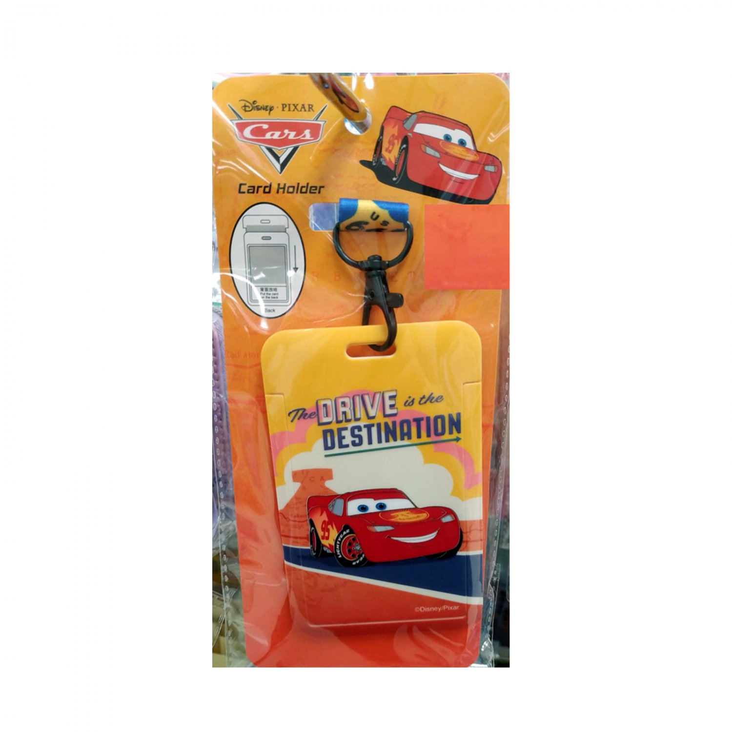 Disney Pixar Cars Card Holder ID Tag Lanyard School Work Bus Pass ID ...