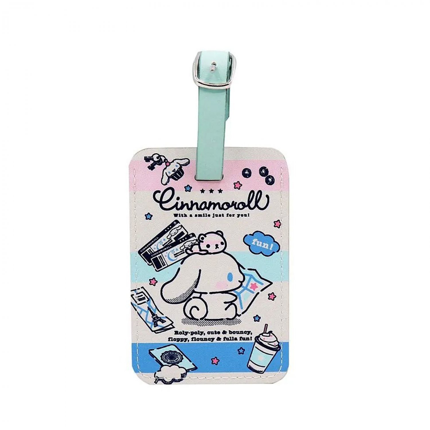 Sanrio Cinnamoroll Luggage Bag Tag for Baggage School Work and Pass ...