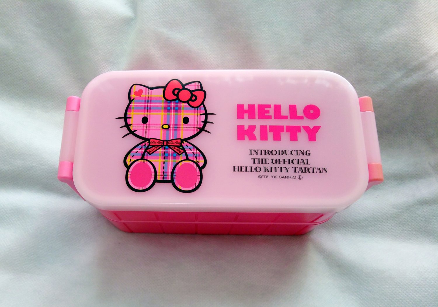 Sanrio Hello Kitty 2 Tier Bento Lunch Box Food Container Case Lunchbox
