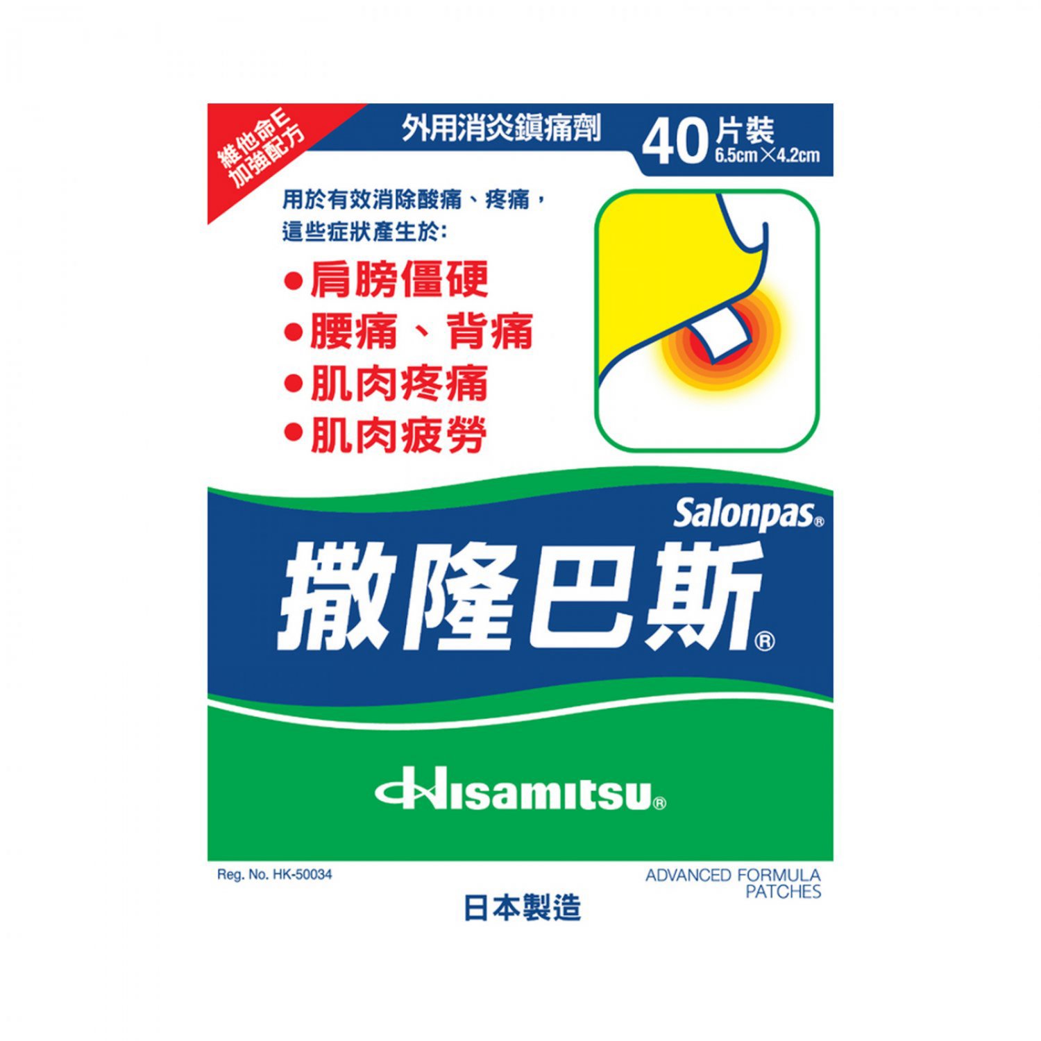 Salonpas Pain Relieving 40 Patches