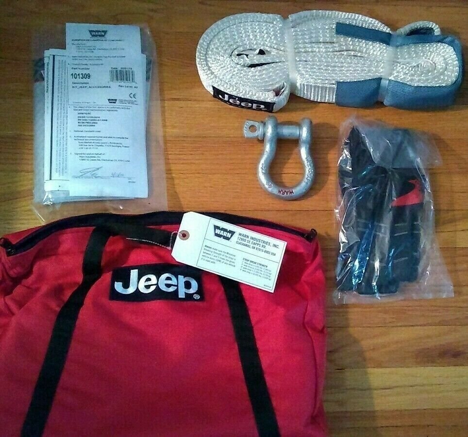 OEM JEEP Wrangler WARN Tow/Recovery Kit NEW