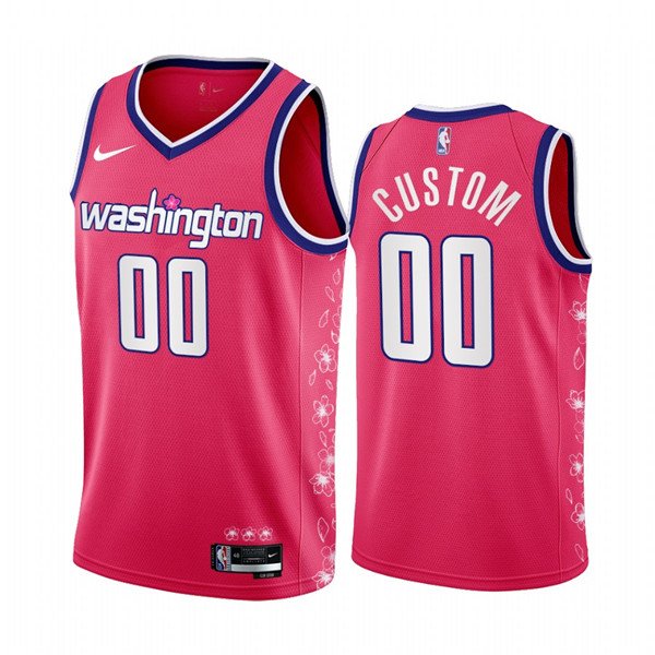 Custom Washington Wizards 2022/23 Pink Cherry Blossom City Edition ...
