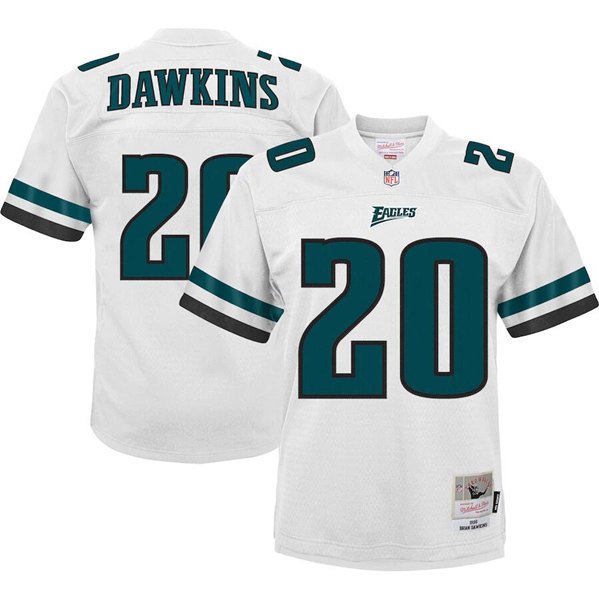 Men's Philadelphia Eagles #20 Brian Dawkins 2004 White Stitched ...