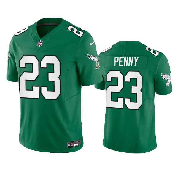 Philadelphia Eagles #23 Rashaad Penny Green 2023 F.U.S.E. Vapor ...