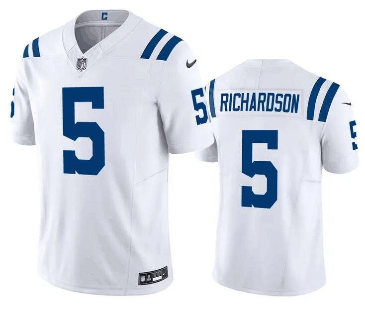 Indianapolis Colts #5 Anthony Richardson White 2023 F.U.S.E Vapor ...