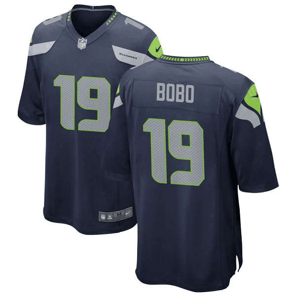 Seattle Seahawks #19 Jake Bobo Navy Stitched Football Jersey