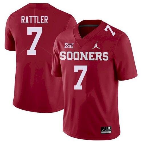Men's Oklahoma Sooners #7 Spencer Rattler Red XII Stitched College ... Men's Oklahoma Sooners #7 Spencer Rattler Red XII Stitched College ...