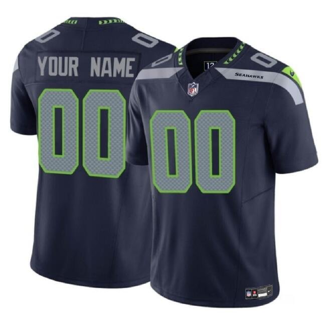 Seattle Seahawks Active Player Custom Navy 2023 F.U.S.E Vapor Limited ...