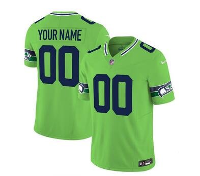 Seattle Seahawks Active Player Custom 2023 F.U.S.E. Green Limited ...