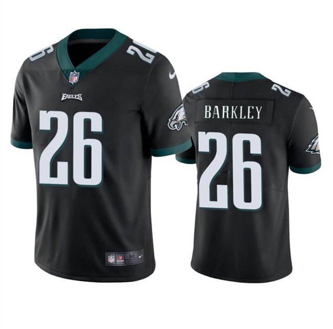 Philadelphia Eagles #26 Saquon Barkley Black Vapor Untouchable Limited ...
