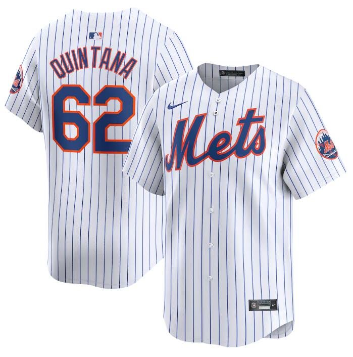New York Mets #62 Jose Quintana White 2024 Home Limited Stitched ...