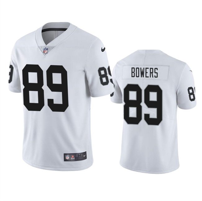 Las Vegas Raiders #89 Brock Bowers White 2024 Draft Vapor Stitched ...