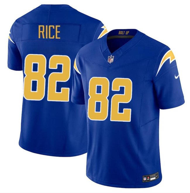 Chargers #82 Brenden Rice Royal 2024 Draft F.U.S.E Vapor Limited ...