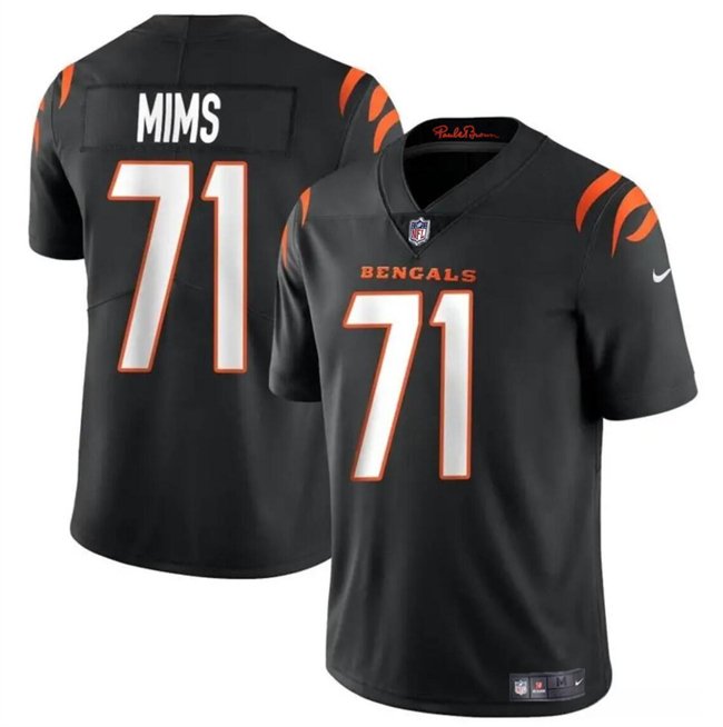 Cincinnati Bengals #71 Amarius Mims Black 2024 Draft Vapor Untouchable ...