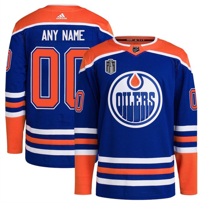 Custom Edmonton Oilers Royal 2024 Stanley Cup Final Patch Stitched ...