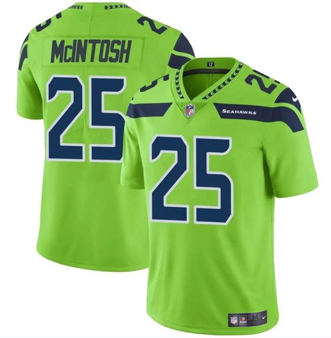 Seattle Seahawks #25 Kenny McIntosh Green Vapor Limited Football ...