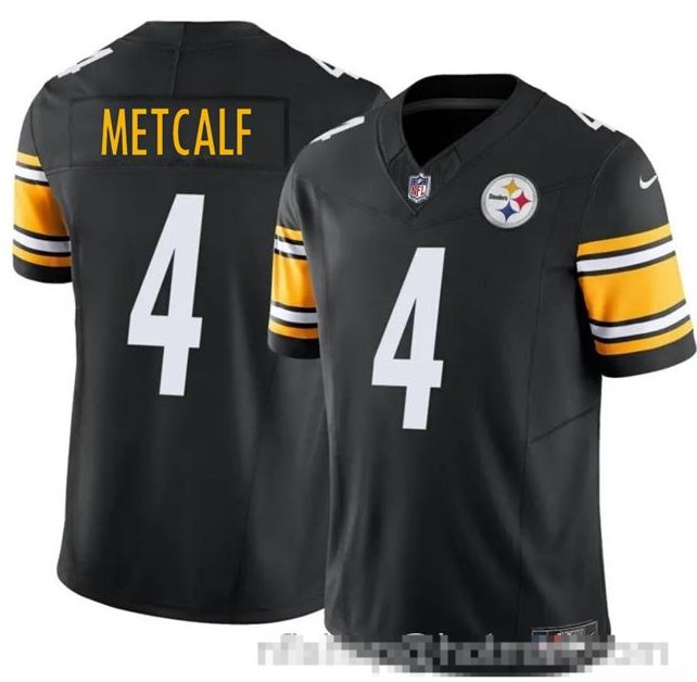 Pittsburgh Steelers #4 DK Metcalf Black 2025 F.U.S.E. Vapor Untouchable ...