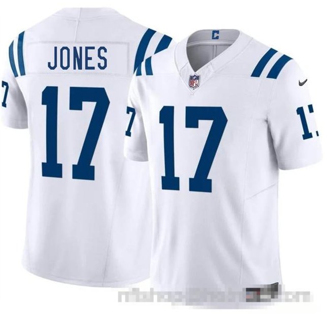 Indianapolis Colts #17 Daniel Jones White 2025 F.U.S.E. Vapor Limited ...