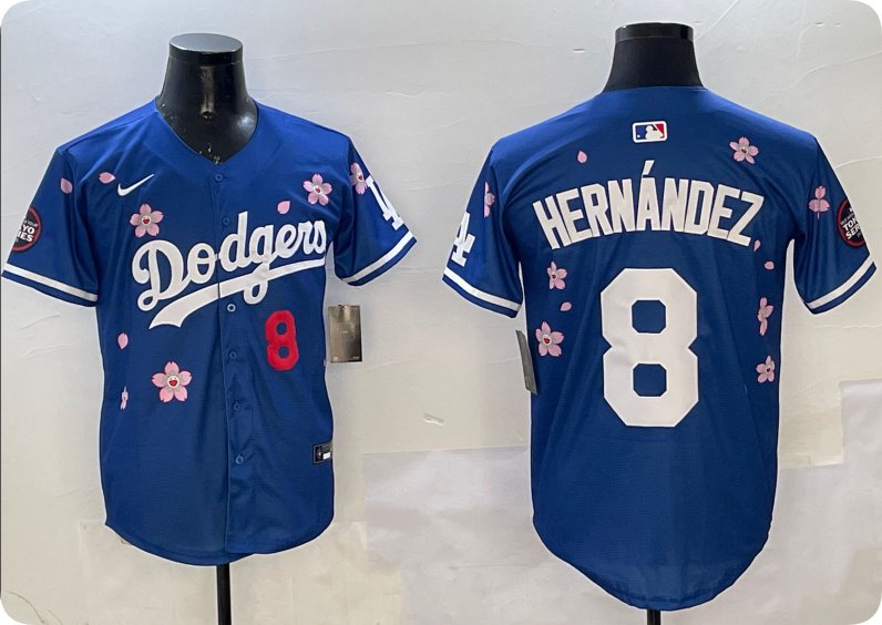 Los Angeles Dodgers #8 Enrique Hernandez Royal 2025 Tokyo Series ...