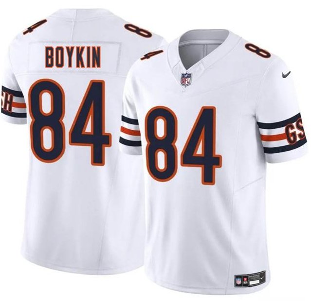 Chicago Bears #84 Miles Boykin White 2025 F.U.S.E. Vapor Untouchable ...