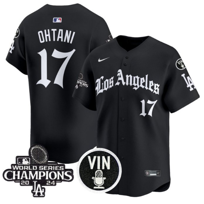 Shohei Ohtani Jersey #17 Dodgers 2025 LA Gothic Style Vapor Premier ...
