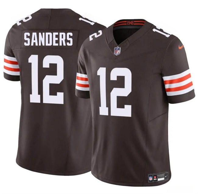 Cleveland Browns #12 Shedeur Sanders Brown 2025 Draft F.U.S.E. Vapor ...