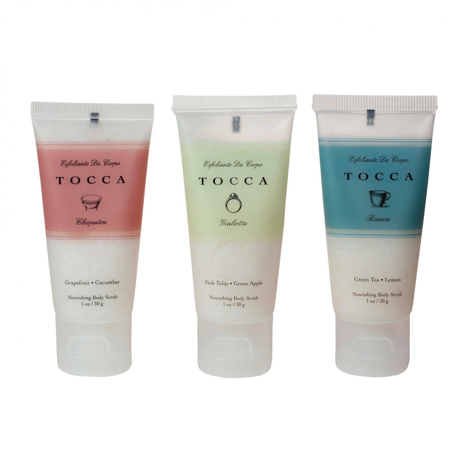 TOCCA Beauty NOURISHING BODY SCRUB Sugar CLEOPATRA GIULIETTA BIANCA ...