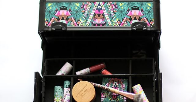 Limited Edition SEPHORA MARA HOFFMAN Large Kaleidescape TRAIN CASE Make ...