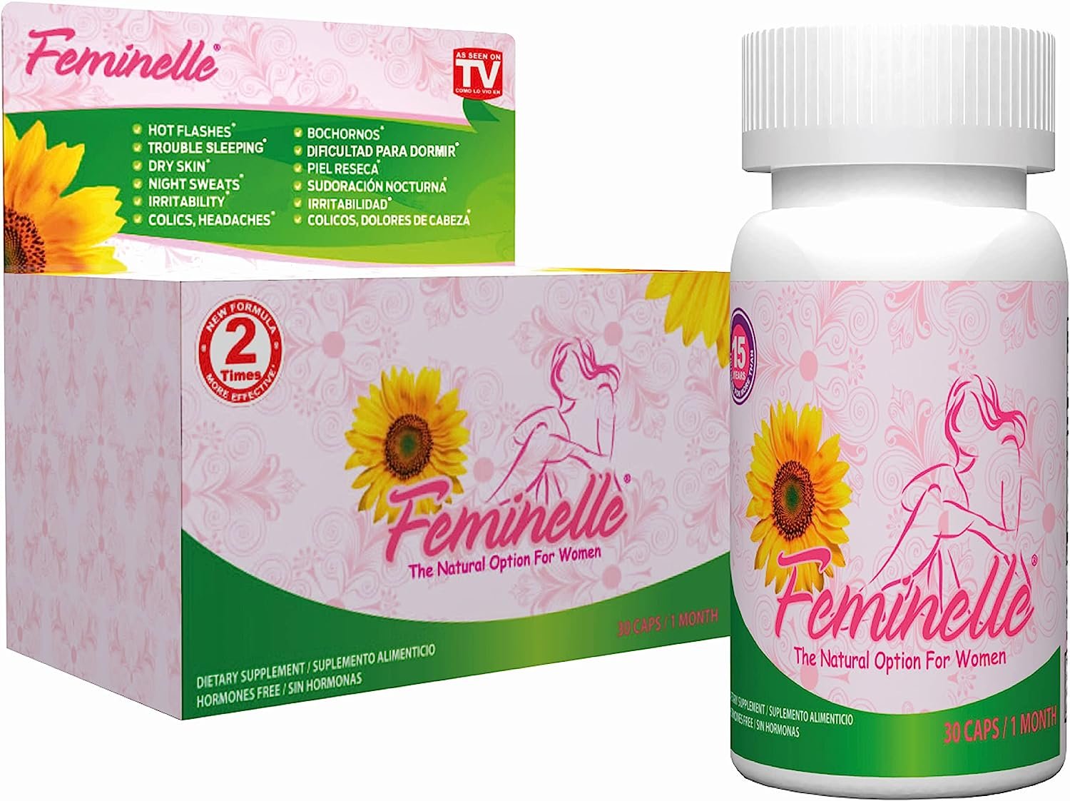 Feminelle Menopausia - Como Lo Viste en TV con Laura Flores - 1 Botella