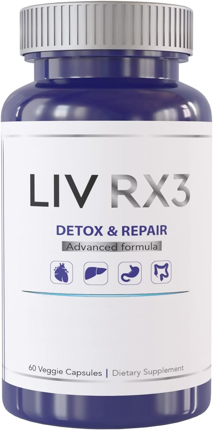 LIV RX3 Detox Formula | Colon Cleanse & Digestive Support | 30 Capsules ...