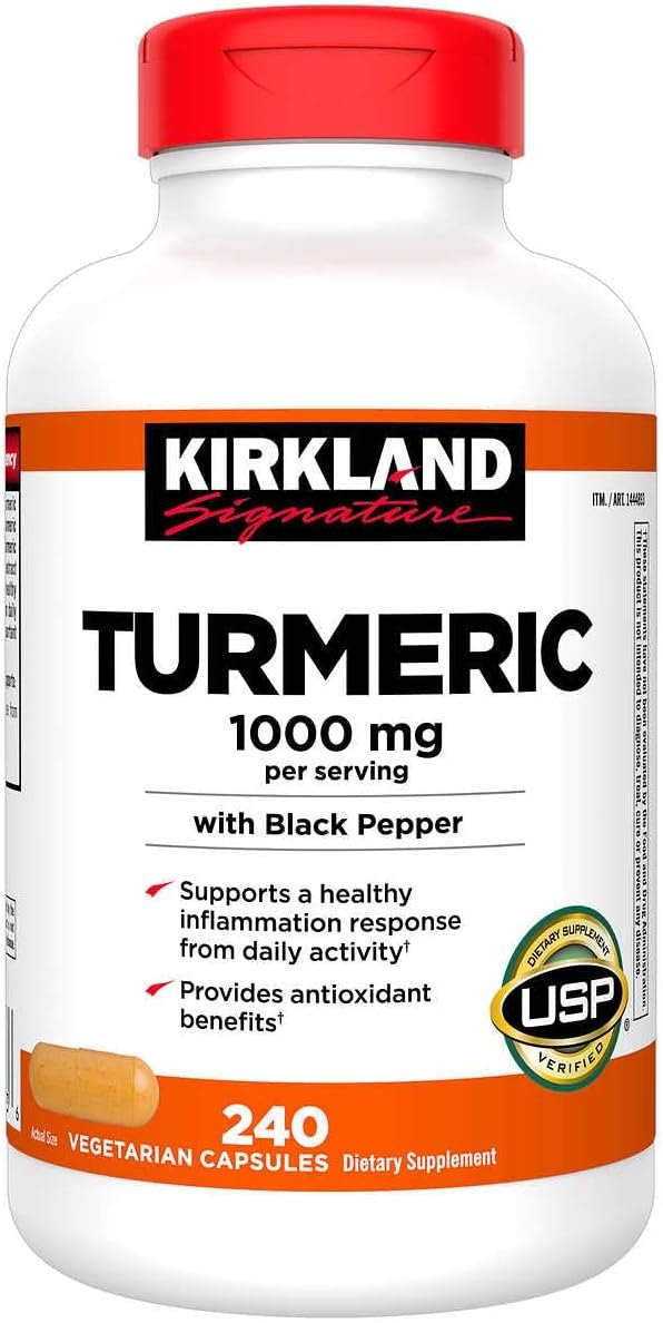 Kirkland Signature Cúrcuma 1000 mg 240 Cápsulas