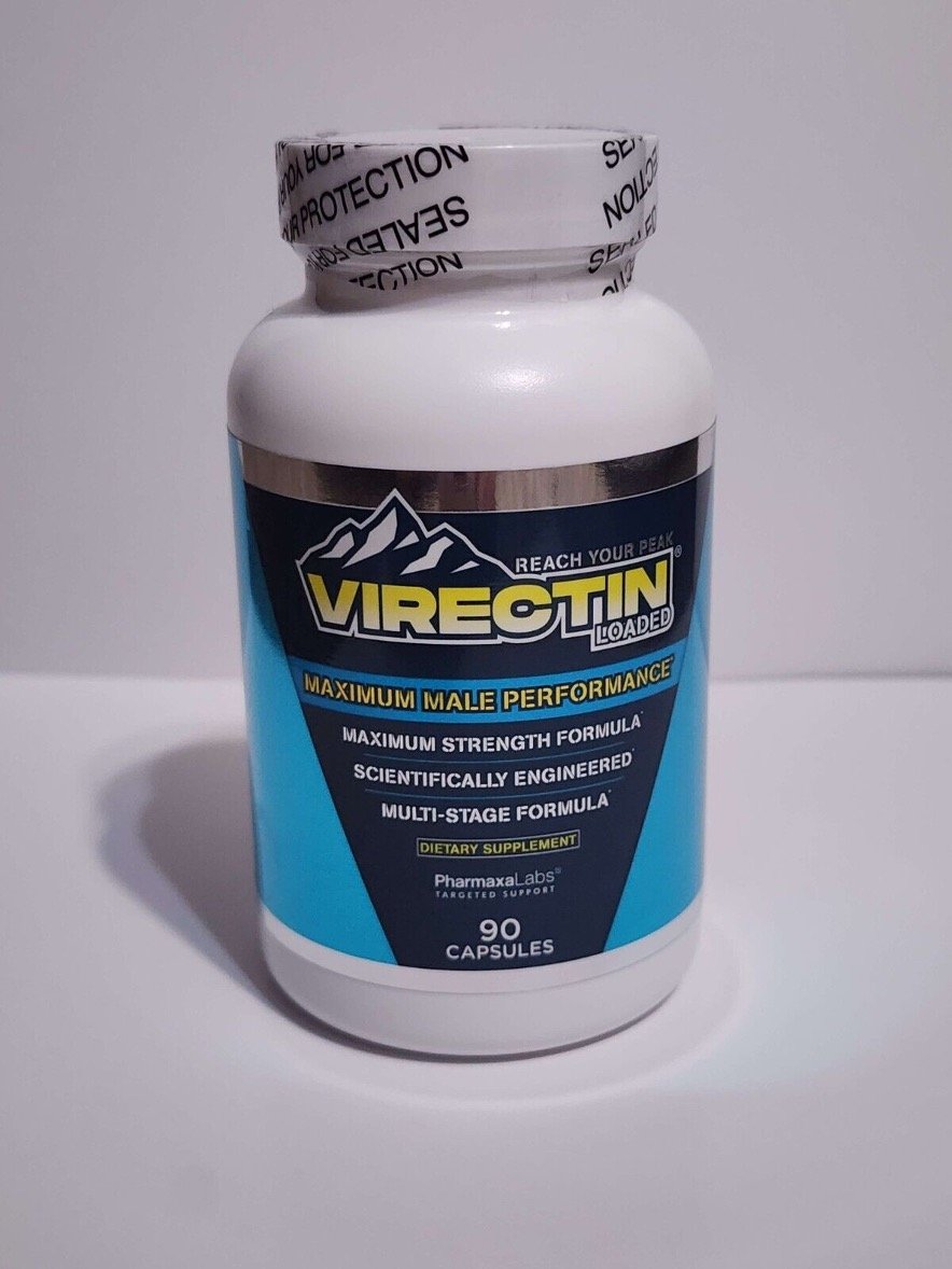 Virectin Loaded – Male Vitality Support Supplement, 90 Capsules (1 Bottle)