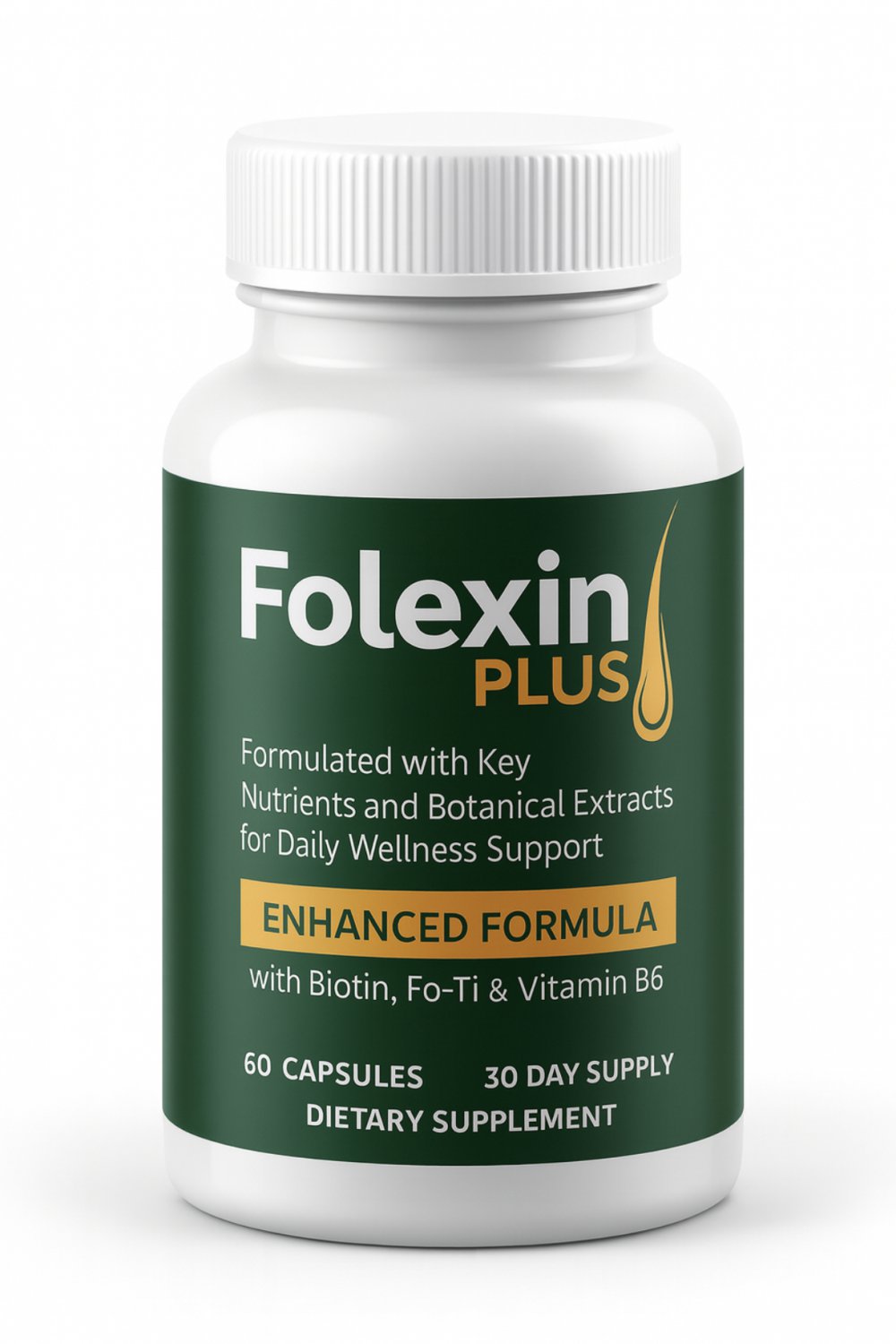 Folexin Plus – 60 Capsules | Advanced Formula with Biotin & Herbal ...