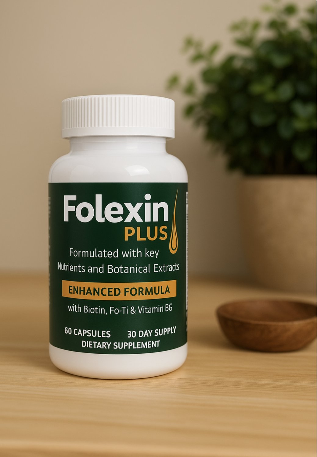 Folexin Plus – 60 Capsules | Advanced Formula with Biotin & Herbal ...