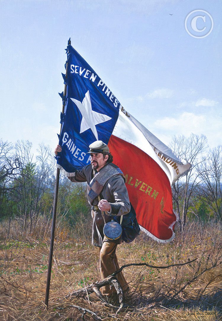 The Texas Battle Flag 1862 By John Paul Strain New Signed Classic ...