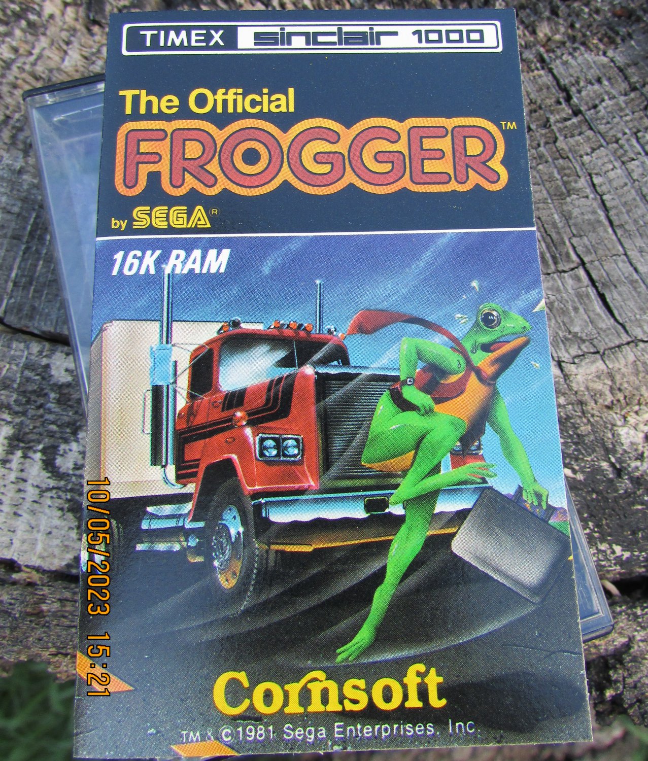 The Official FROGGER GAME 1981 Timex/Sinclair 1000 cassette