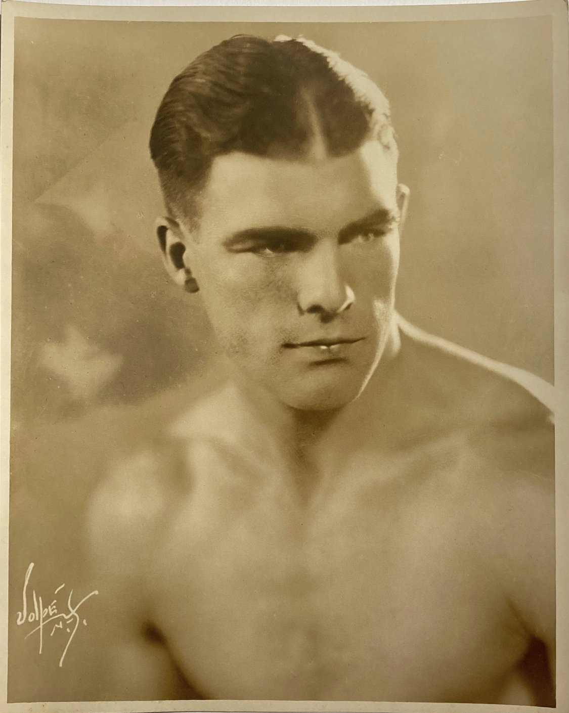 Vintage 1930s Male Boxer Gelatin Silver Original stamped ACHILLE VOLPE ...