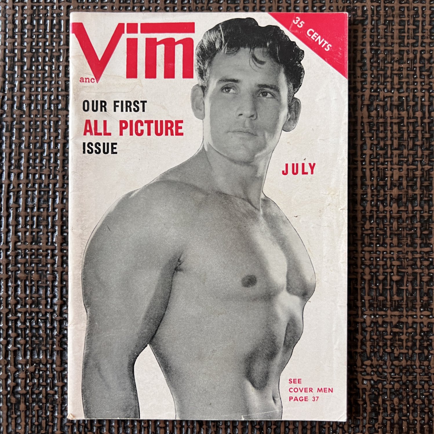 VIM Vol.4 No.7 (1957) Posing Strap Physique Art Photos Male Figure Study Muscle Beefcake SEMI-Nudes