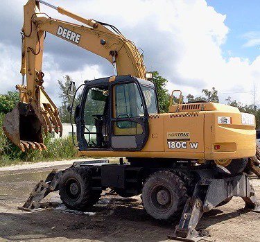 John Deere 180CW & 210CW Wheeled Excavator Operation, Maintenance ...